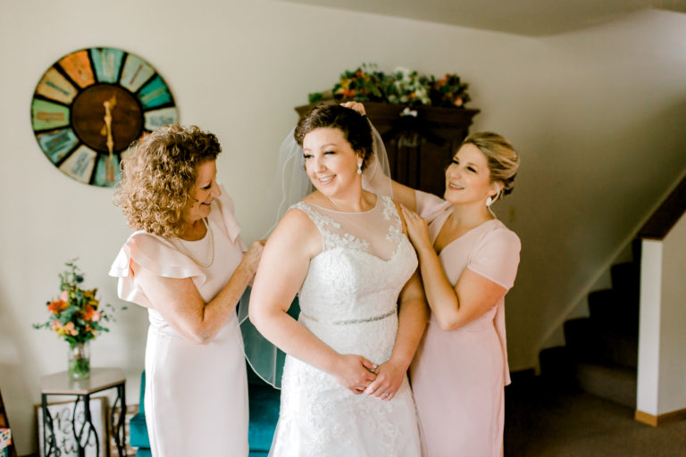 Emricson Park in Woodstock IL romantic summer wedding
