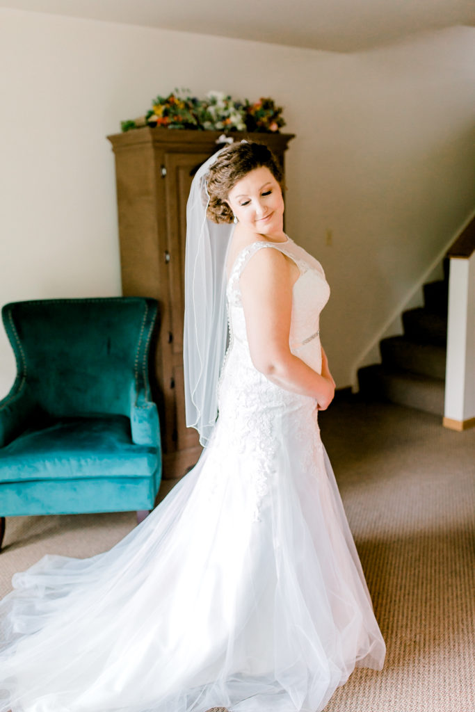 Emricson Park in Woodstock IL romantic summer wedding