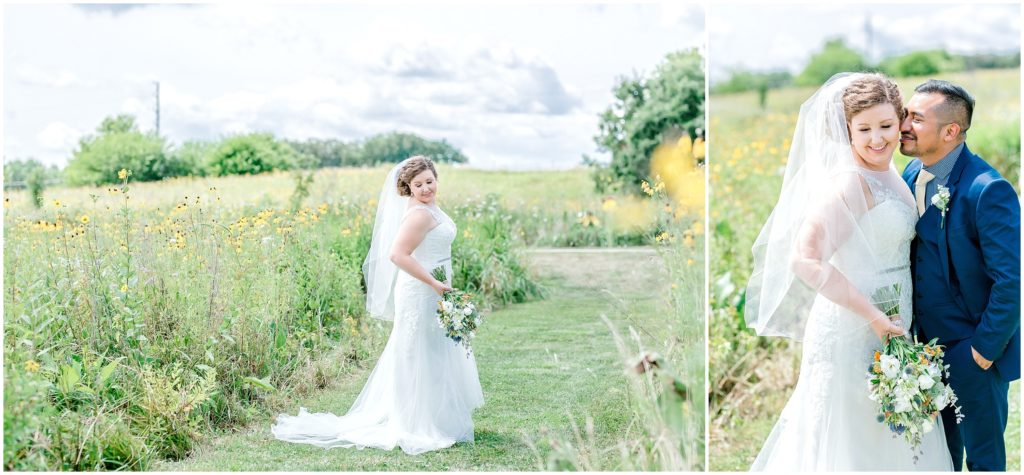 Emricson Park in Woodstock IL romantic summer wedding