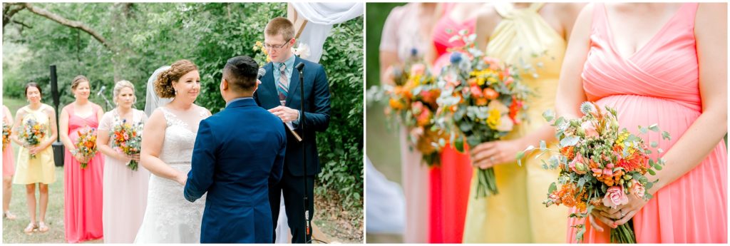 Emricson Park in Woodstock IL romantic summer wedding