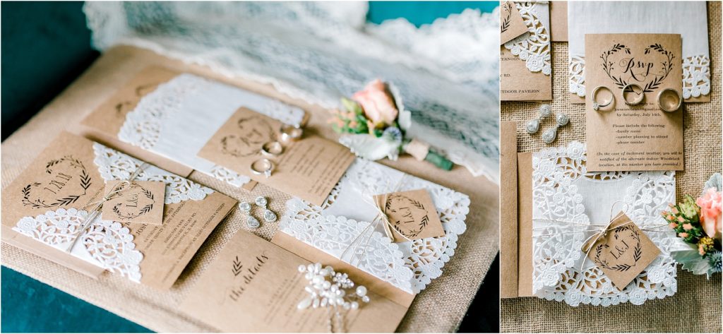 Emricson Park in Woodstock IL romantic summer wedding