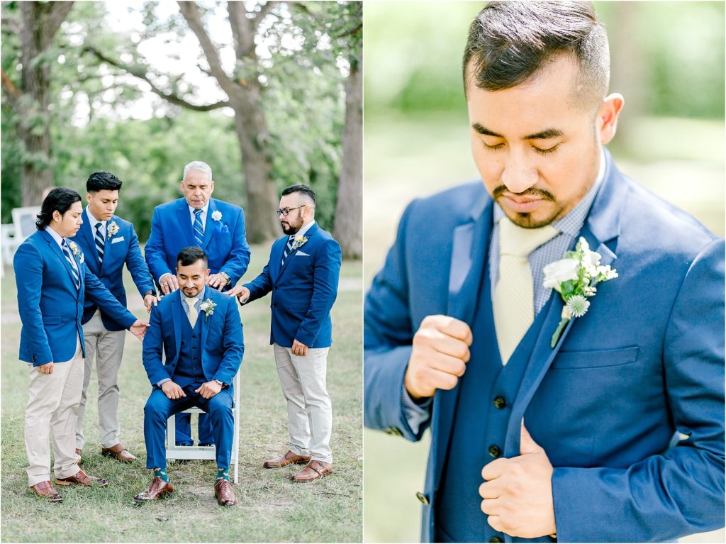 Emricson Park in Woodstock IL romantic summer wedding